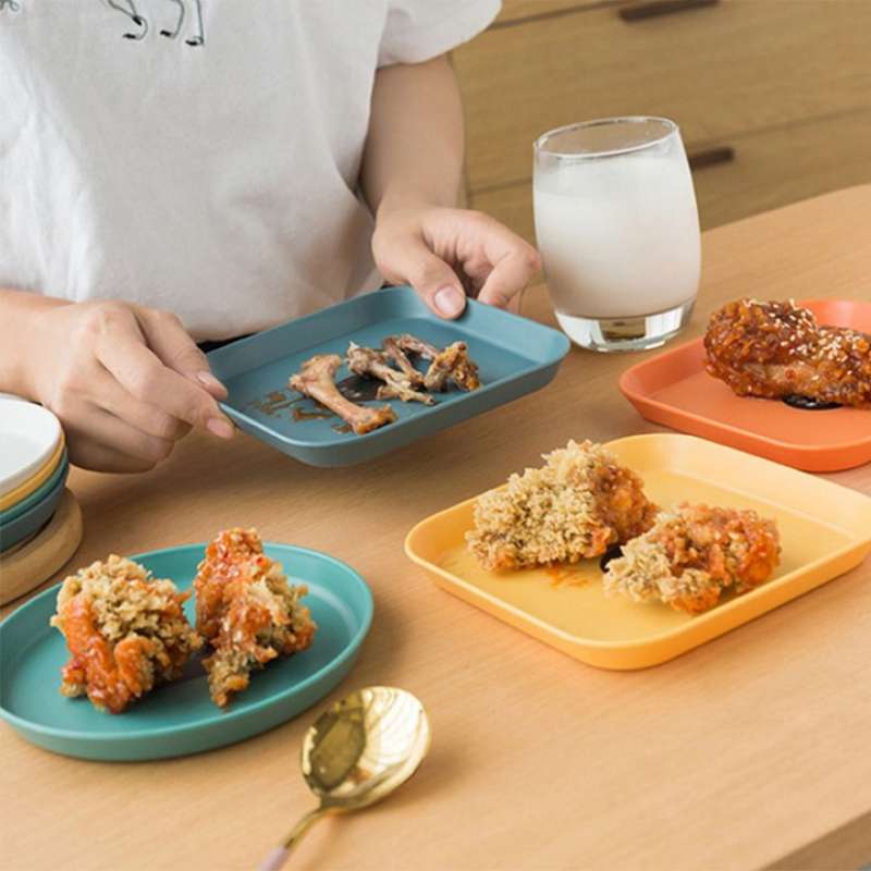 Jual Piring Tatakan Alas Snack Kue Buah Plastik pising snack piring ...