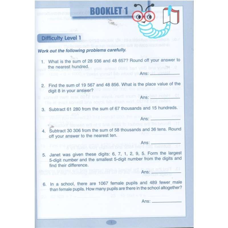 Promo Original Andrew Er's Mathematics Worksheets Primary 4 Buku School ...