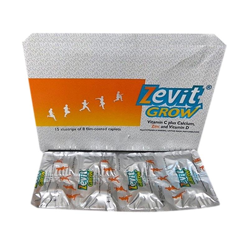 Jual Zevit Grow Suplemen [1 Strip/8 Kaplet] di Seller Medika Farmasi ...