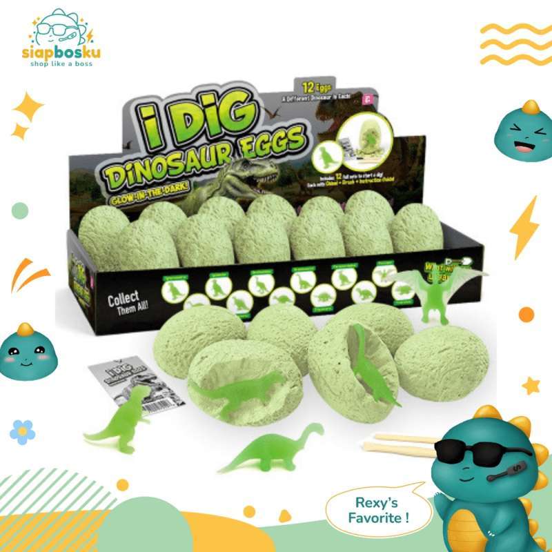 Promo MAINAN EDUKASI FOSIL TELUR DINOSAURUS PERMATA BINATANG ARKEOLOGI ...