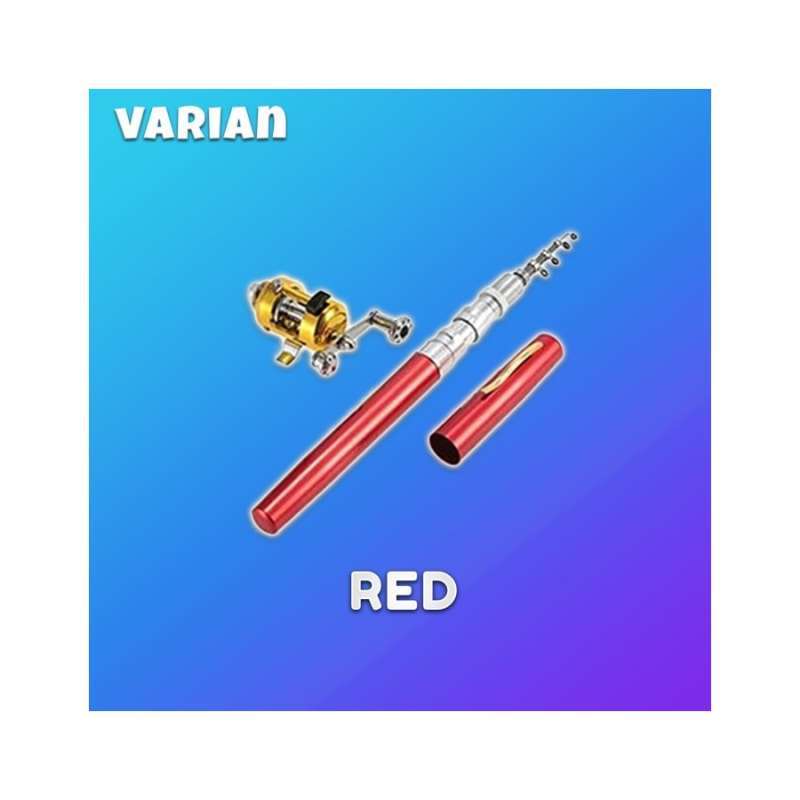 Jual Set Pancingan Pulpen Reel Lengkap Joran Pen Fishing Rod Simple ...