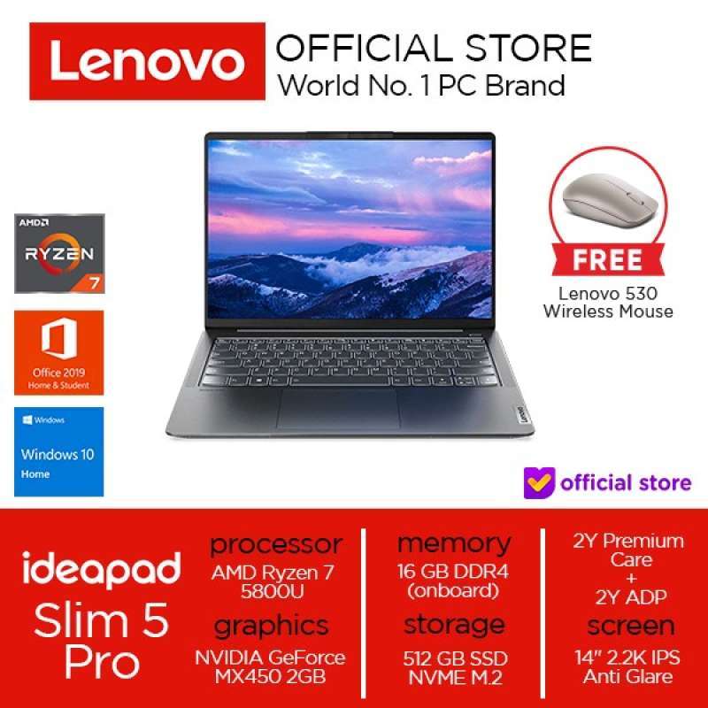 Jual Lenovo Laptop Ideapad Pro Amd Ryzen Gb Ram Gb Ssd Nvidia Geforce Mx