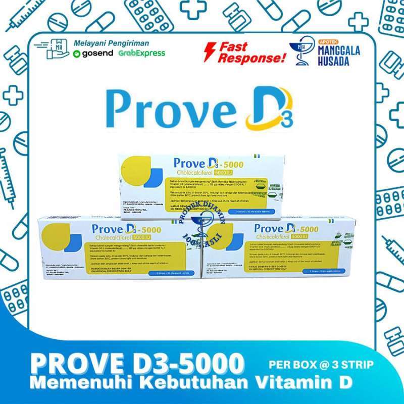 Jual PROVE D3 5000 MULTIVITAMIN PER STRIP @ 10 TABLET di Seller APOTEK ...