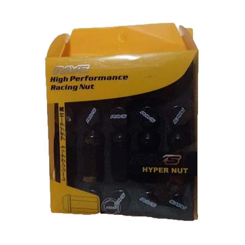 Jual Lugnut Rays Hypernut 1.5 mm HITAM - Baut Roda Rays - Lug Nut Hyper Nut di Seller Pusat ...