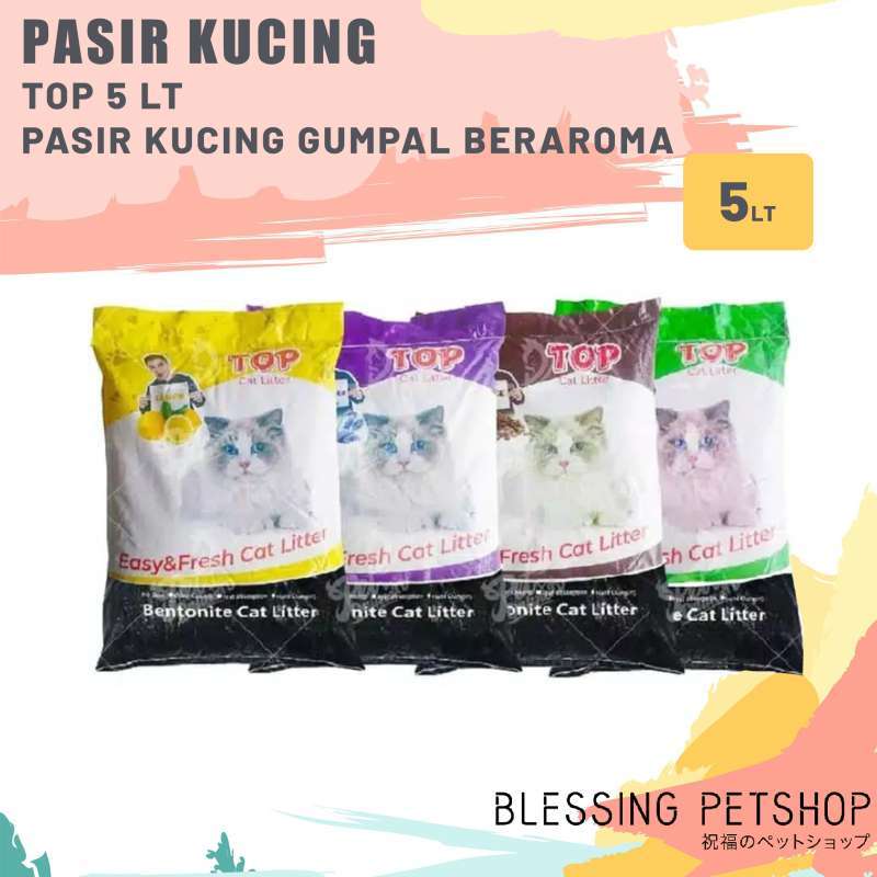 Jual Pasir Kucing Top 5 Liter / Cat Litter Pasir Gumpal Kucing Di ...