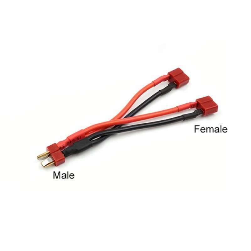 Jual KONEKTOR LIPO T PLUG DEAN CONNECTOR 1 TO 2 DUAL BATTERY EXTENSION ...