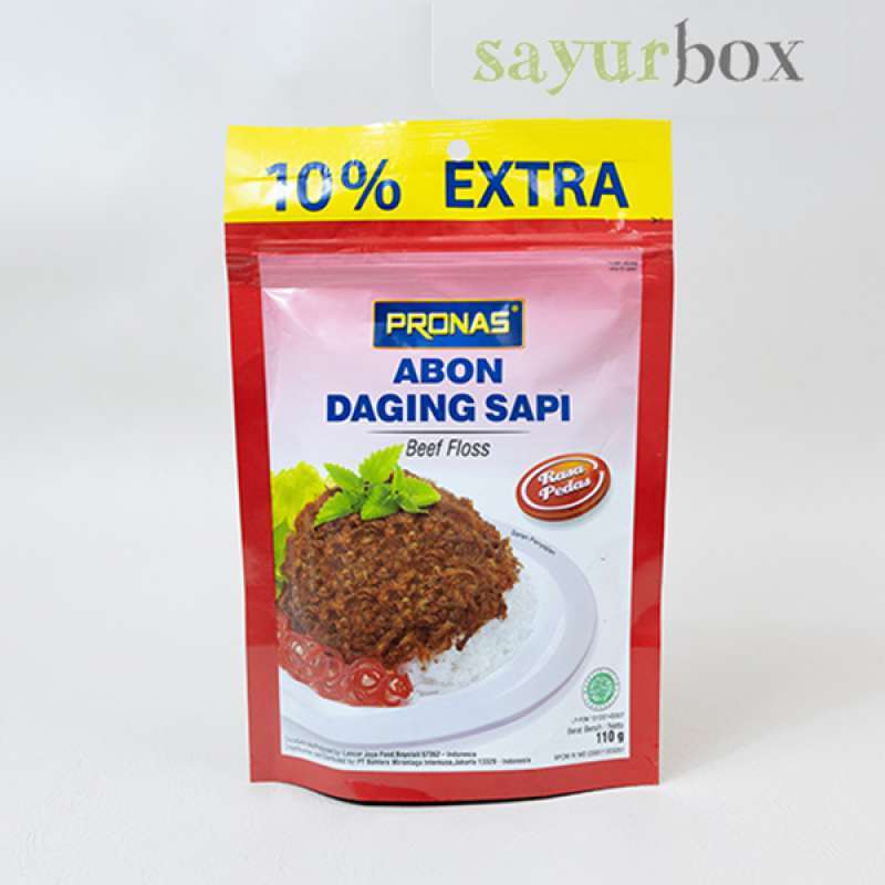 Jual Pronas Abon Daging Sapi Pedas Pouch 110 Gram Sayurbox - Jkt Di ...