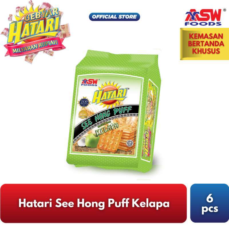 Jual Hatari See Hong Puff Kelapa 245 gr ( Kemasan Bertanda Khusus ) di ...