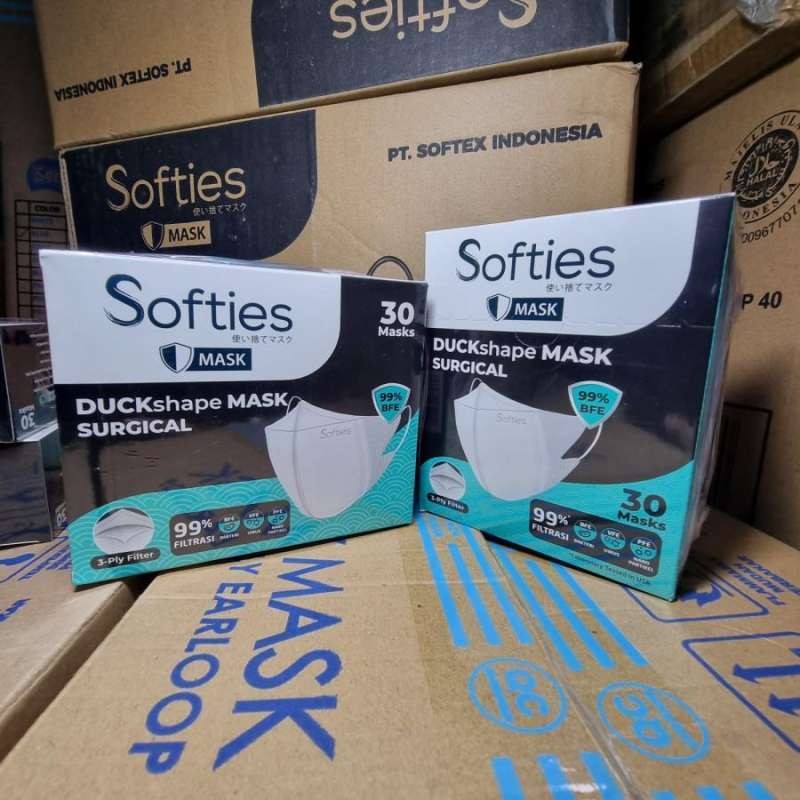 Masker Softies 3 Ply 30 Pcs Surgical Lengkap Harga Terbaru Juni 2024 ...
