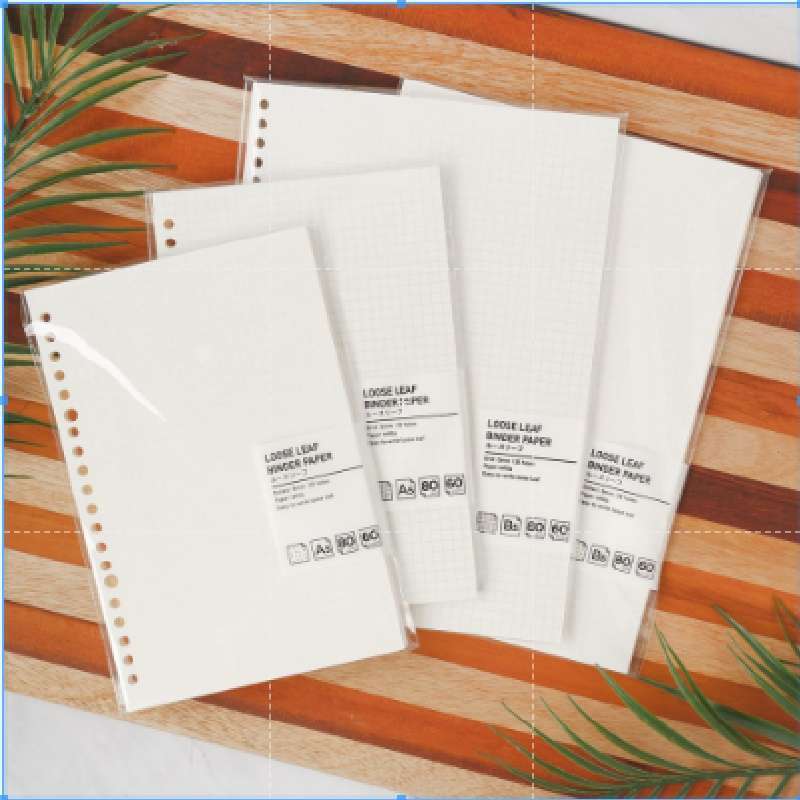 Jual Loose Leaf A5 Dotted / Loose Leaf Binder Paper 140 X 210mm A5 ...