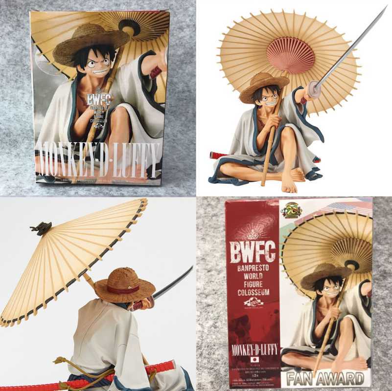Jual One Piece Luffy Kimono Umbrella Box BWFC Fan Award Action Figure ...