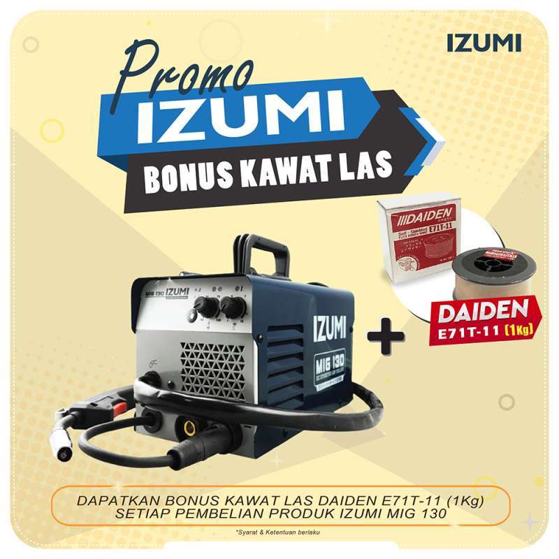 Jual Mesin Las Listrik / Trafo Las Izumi Mig 130 Inverter Welding Di Seller Tehniq Jakarta ...