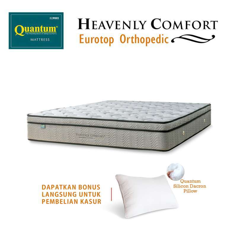 Promo Kasur Orthopedic Quantum Springbed Heavenly Comfort Eurotop - 90 ...