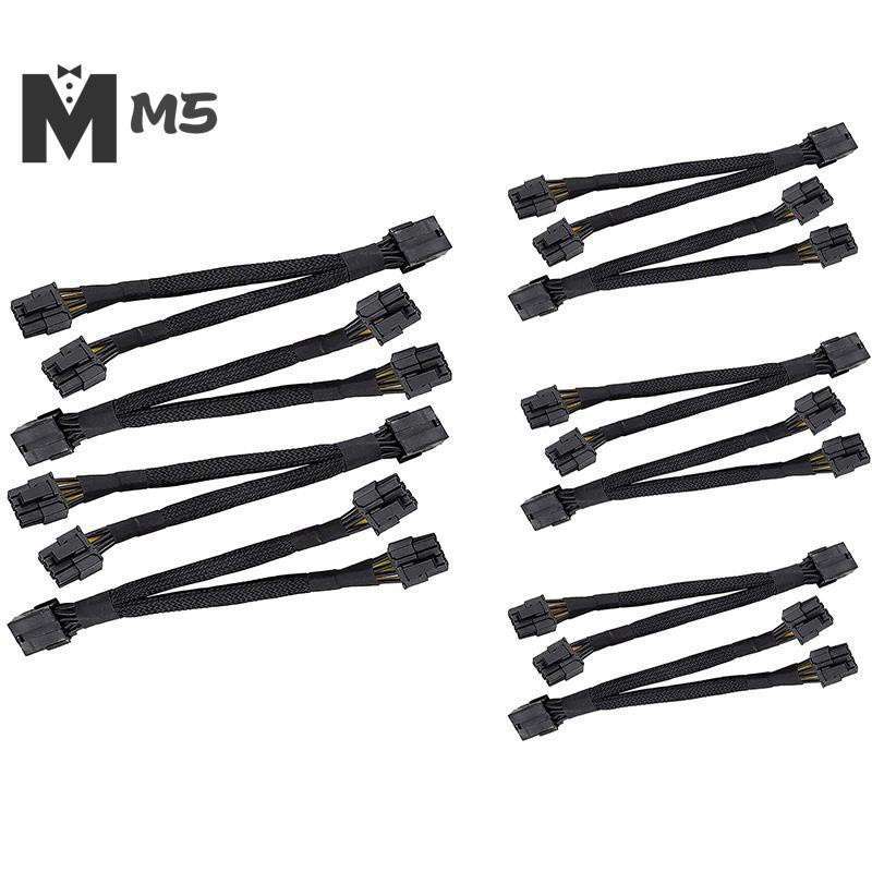 Jual 4Pcs 8 Pin PCI-E Video Card 8 Pin Female to Dual GPU Male Splitter ...