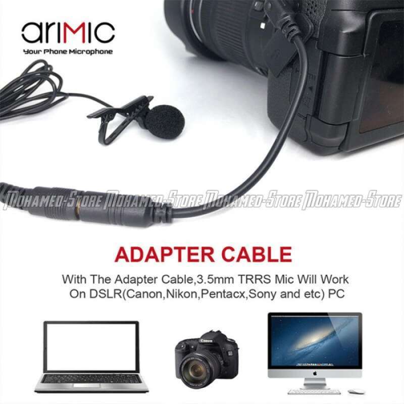 Promo ULANZI ARIMIC DUAL 1.5M LAVALIER MICROPHONE MIC ANDROID IOS HP ...