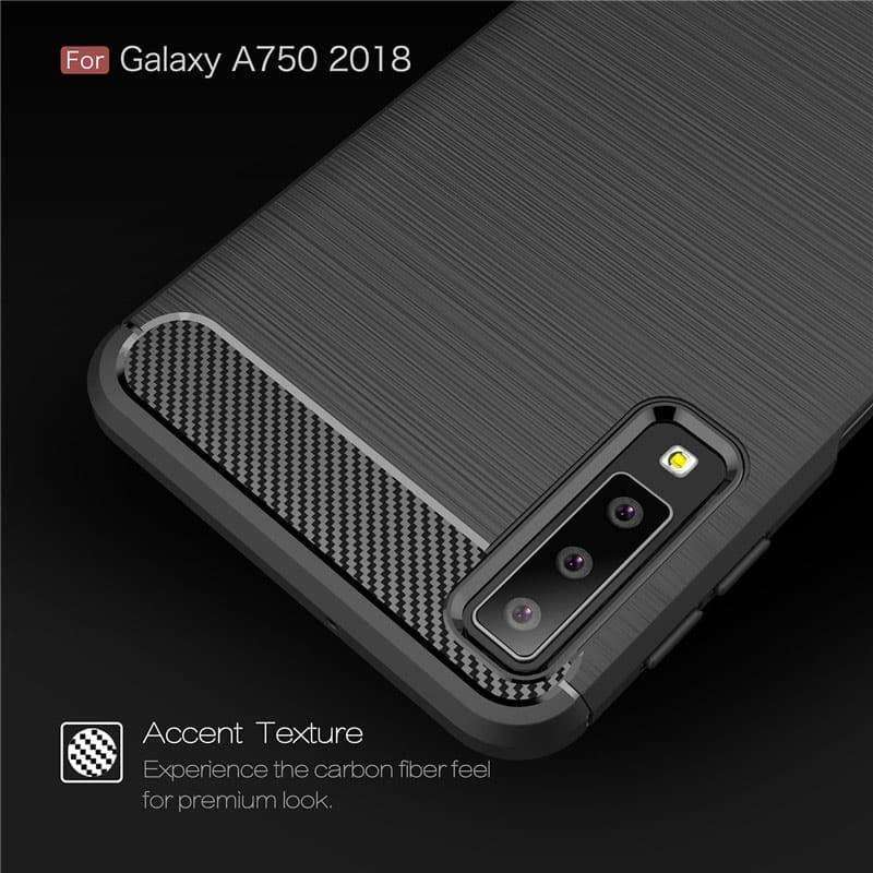 Jual SAMSUNG GALAXY A7 2018 Case Slim Carbon Softcase Armor Bumper ...