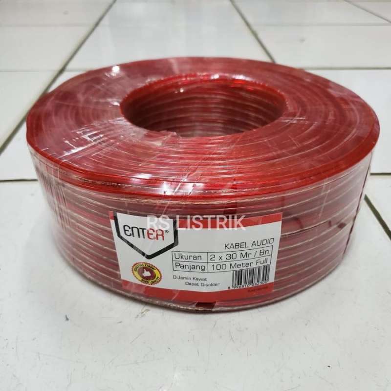 Jual Kabel Transparan 2x30 100 Meter Full / Kabel Audio 2x30 100m Di ...
