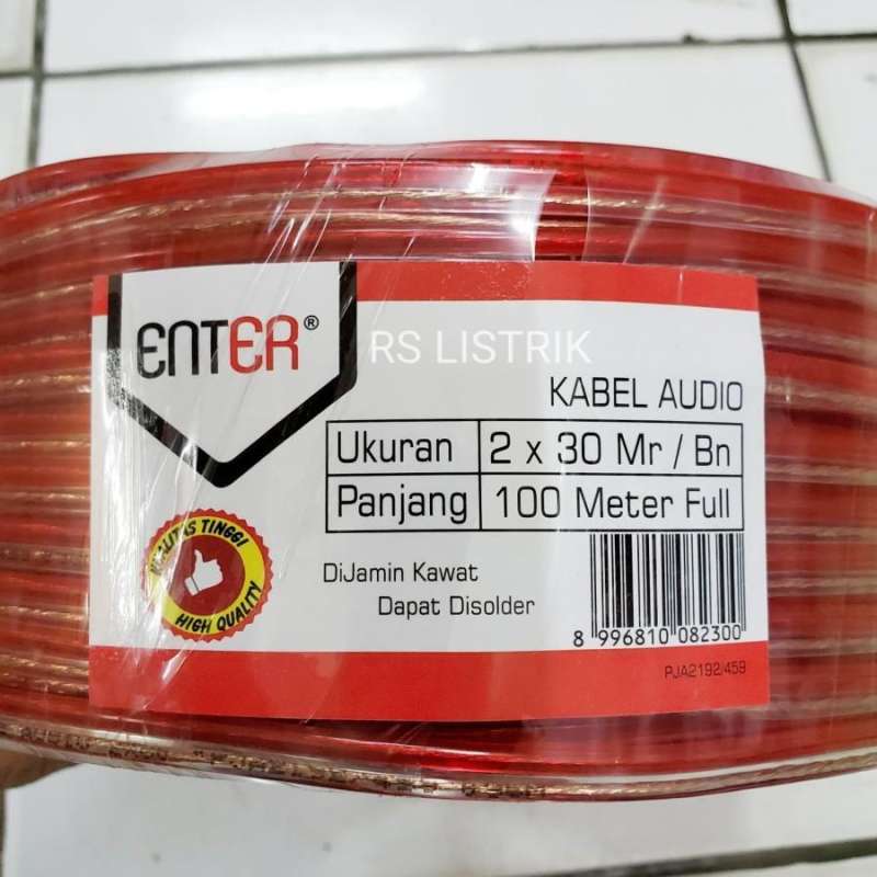 Jual Kabel Transparan 2x30 100 Meter Full / Kabel Audio 2x30 100m Di ...