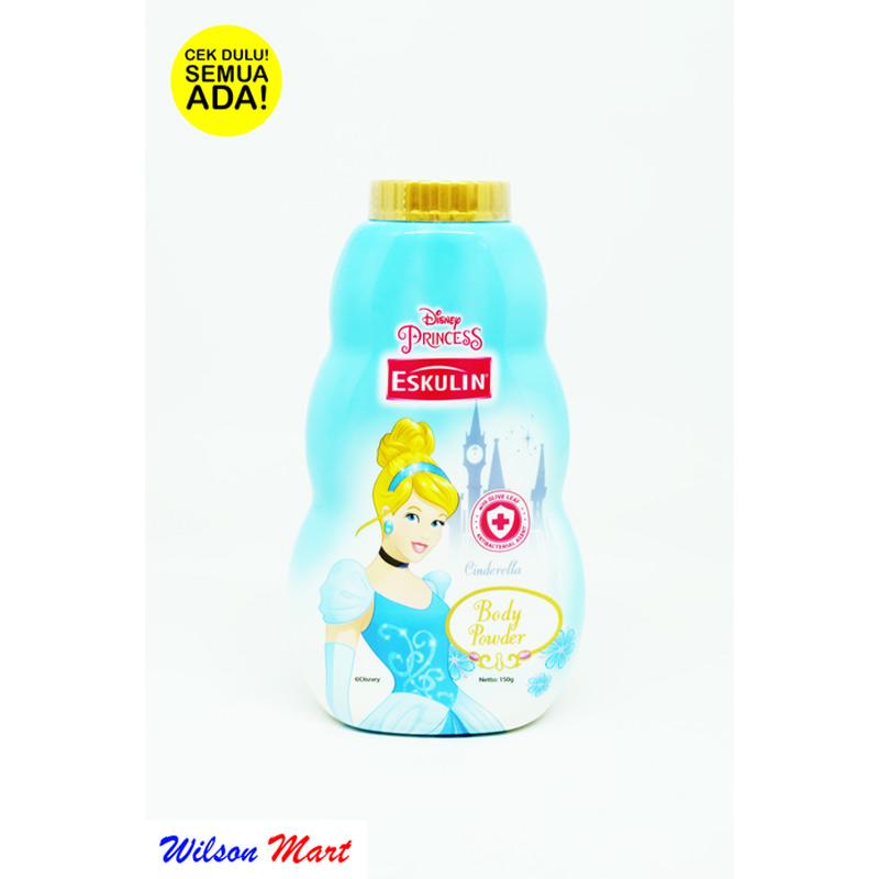 Jual ESKULIN KIDS BABY POWDER CINDERELLA BIRU 150 GRAM di Seller ...