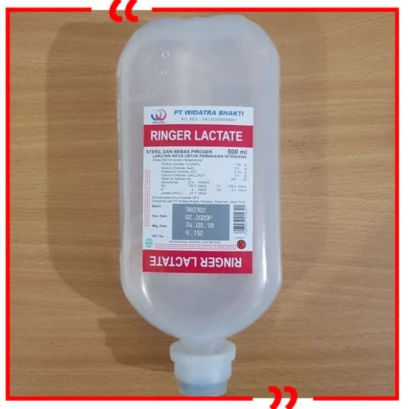Jual RINGER LACTATE 500 ML - INFUS di Seller Apotek Pelita Farma Official Store - Rancah, Kab ...