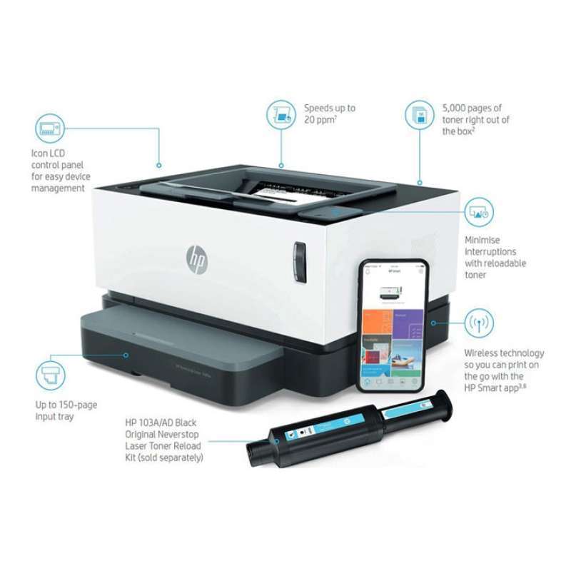 Jual Printer Hewlett Packard Laser Jet 1200w All In One Wireless/ Hp ...