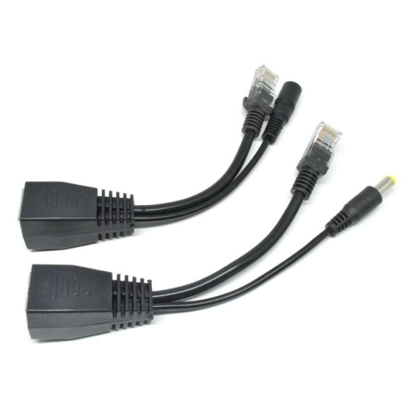 Jual Passive PoE Power Over Ethernet Cable Male & Female Power Plug ...