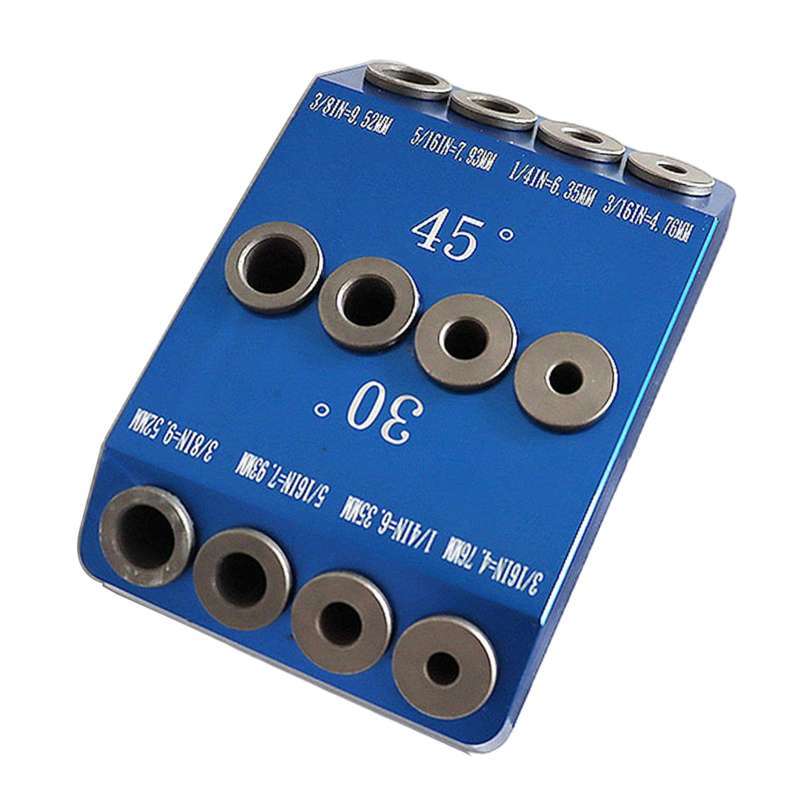 Promo 30/45/90 Degree Angle Oblique Pocket Hole Jig,Drill Guide for ...