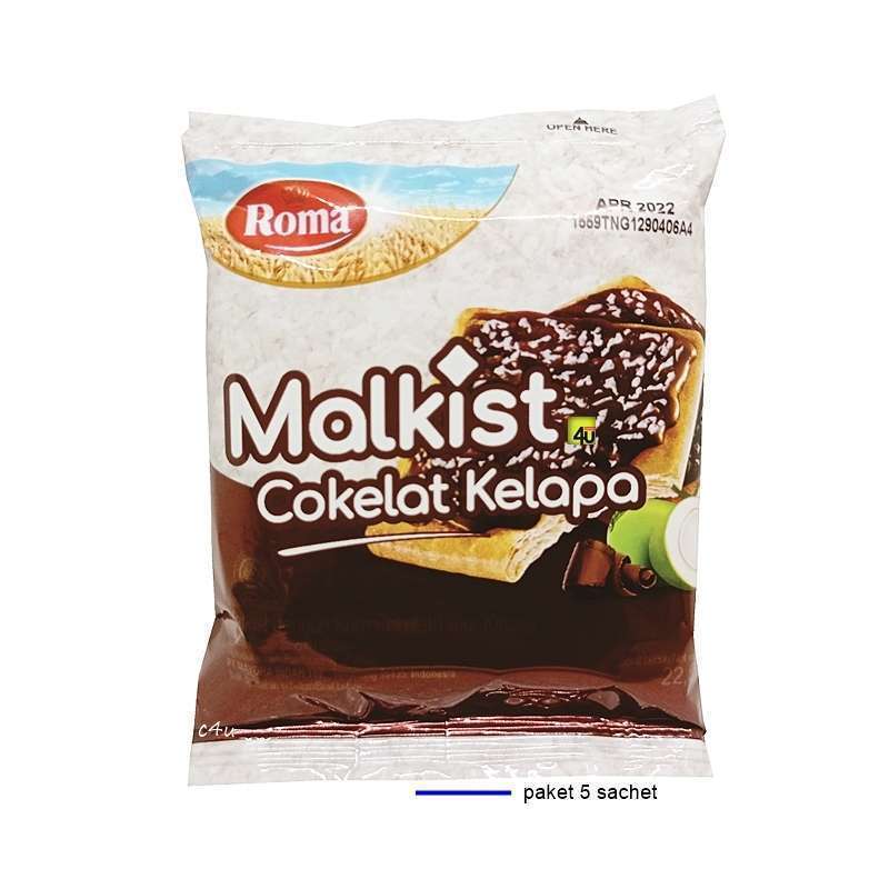 Jual Roma Malkist Cokelat Kelapa Sachet - Paket 5 Pcs Di Seller Dunia ...