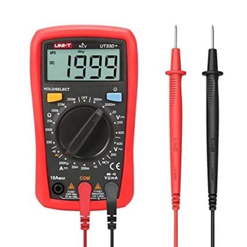 Jual UNI-T - UT33D+ Palm Size Multimeter + NCV / multitester digital ...