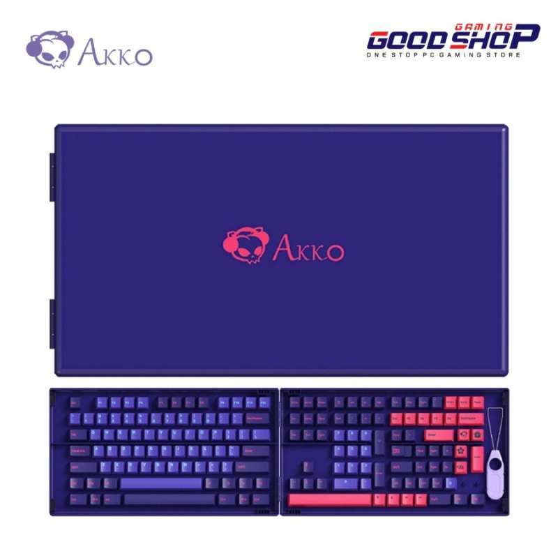 Jual Akko Neon Cherry Profile 157 Keycaps Pbt Double Shot Di Seller ...