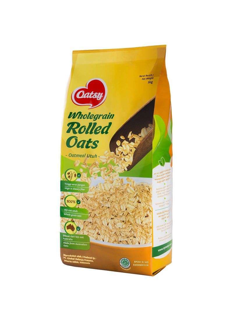 Promo OATSY Wholegrain Rolled Oats 1 Kg - Oatmeal Utuh 1 Kilo Diskon 20 ...