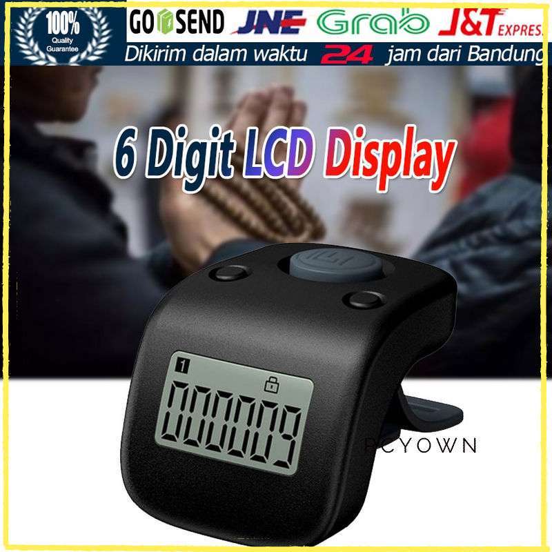 Jual Tally Counter Digital dgn Layar LCD 6 Digit Doa Buddha Tasbih ...