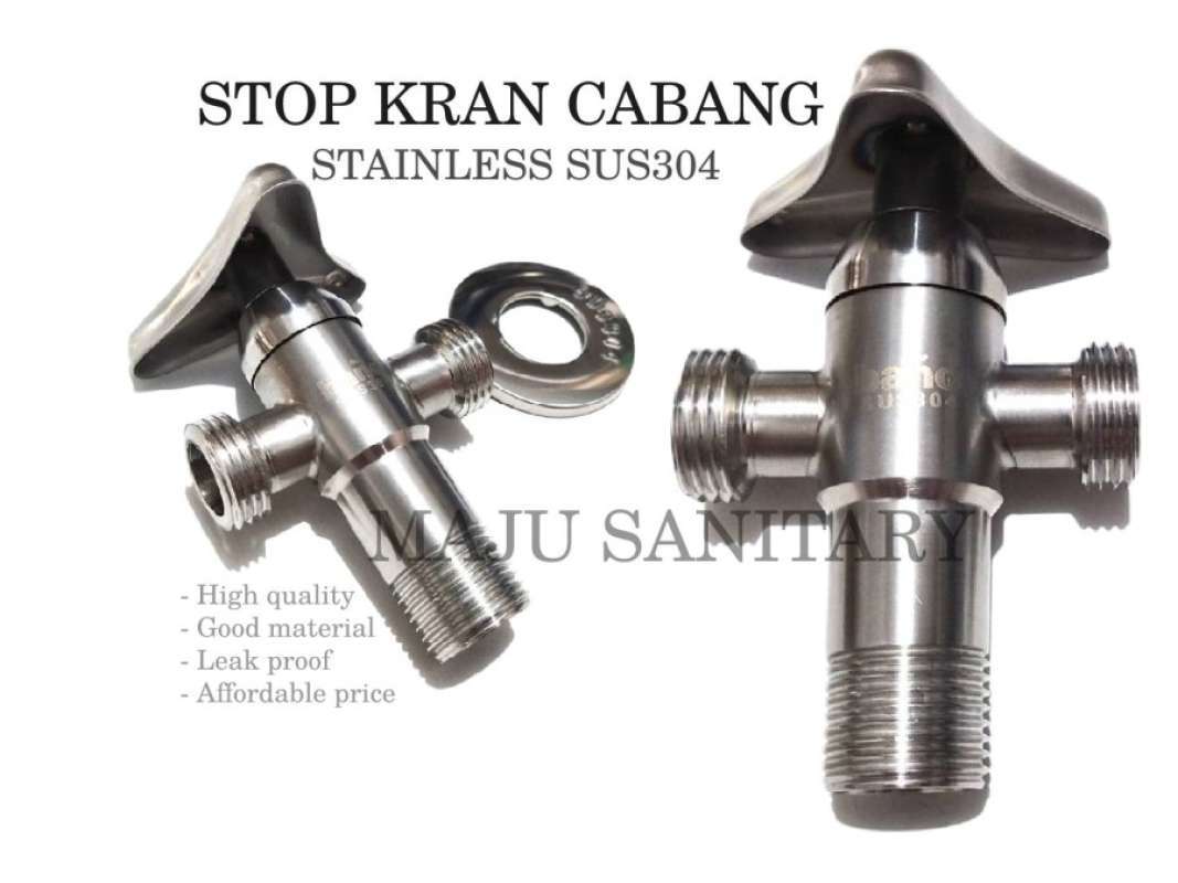 Jual Stop Kran Cabang Stainles Bano 304 Original Murah - Harga Diskon ...
