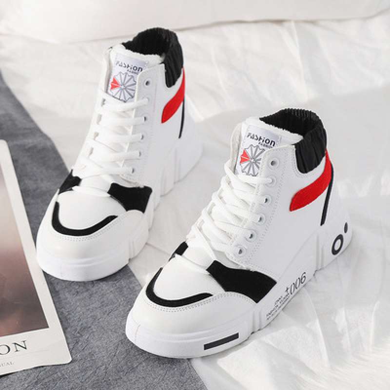 Promo Sepatu High-Top Putih Pelajar Korea Sepatu Lari Semua ...