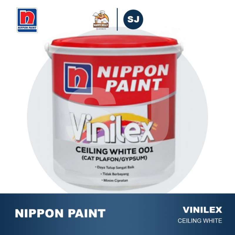 Jual Cat Plafon/Gypsum Vinilex ceiling white 25 kg murah cat din di ...