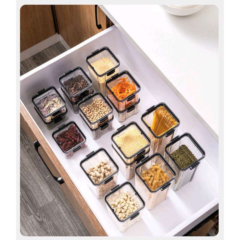 Promo Kotak Makan Toples Kedap Udara Penyimpanan Sayur Buah Tepung ...