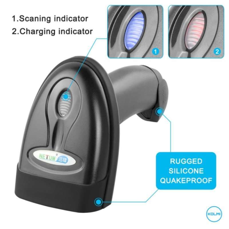 Promo Kolmi Barcode Scanner 2d Qr Code Wired Wireless Bluetooth Storage ...