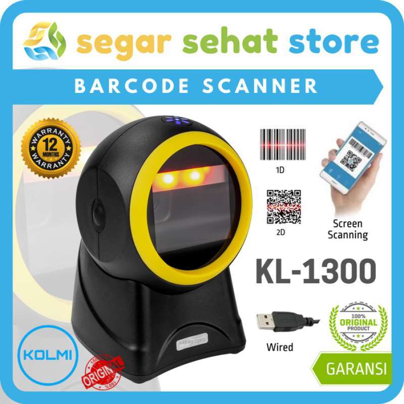 Promo Kolmi Barcode Scanner 2d Qr Code Wired Wireless Bluetooth Storage ...