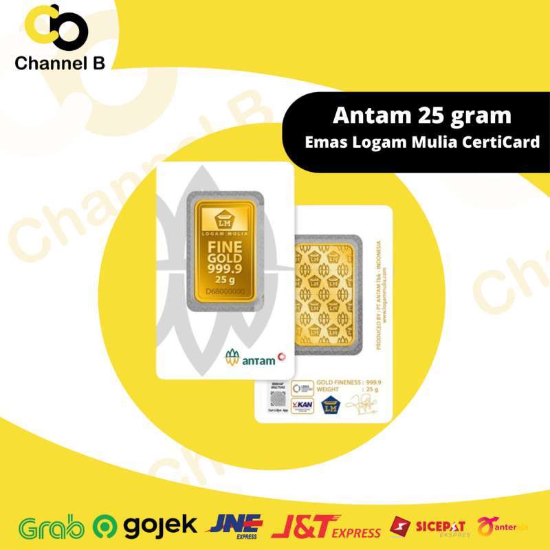 Jual Antam LM Vac Prees Logam Mulia [25 g] Cetakan Terbaru di Seller ...