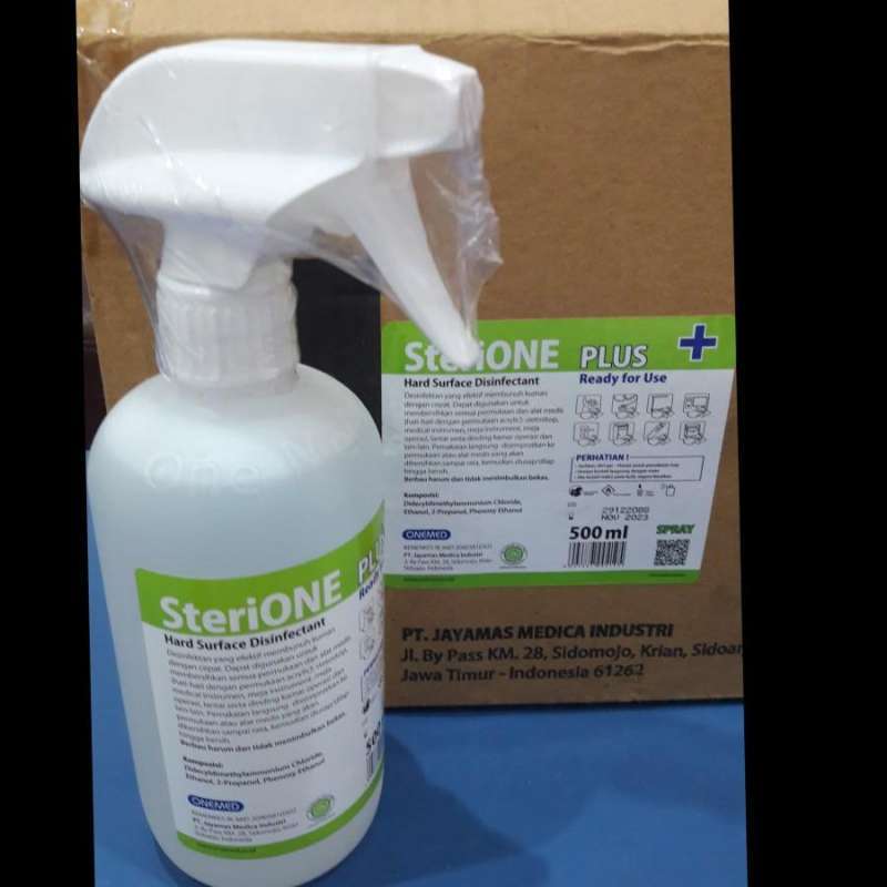 Jual Sterione Plus Onemed 500ml Dan Pump Spray / Desinfektan Permukaan ...
