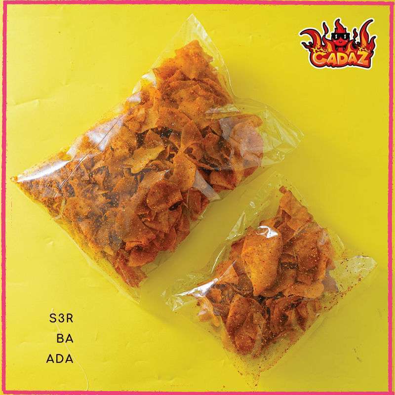 Jual Cemilan Singkong Pedas Mampus 250 Gram Keripik Kripik Setan