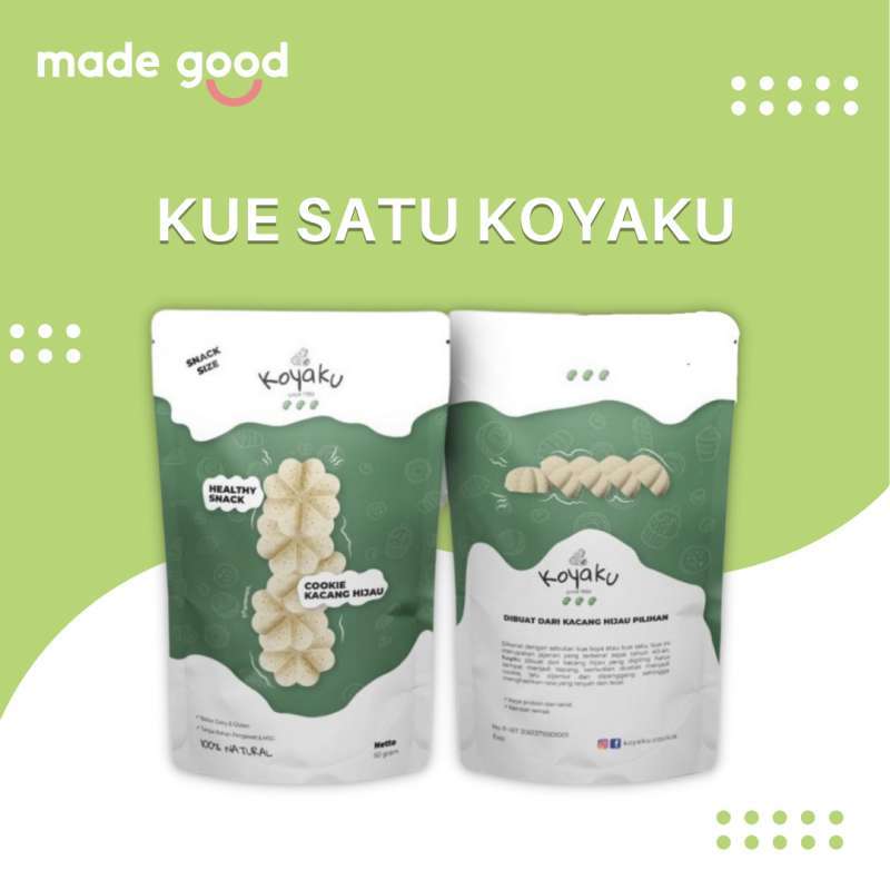 Jual Kue Koya Satu Koyaku Snack Kacang Hijau Gluten Free High Protein ...