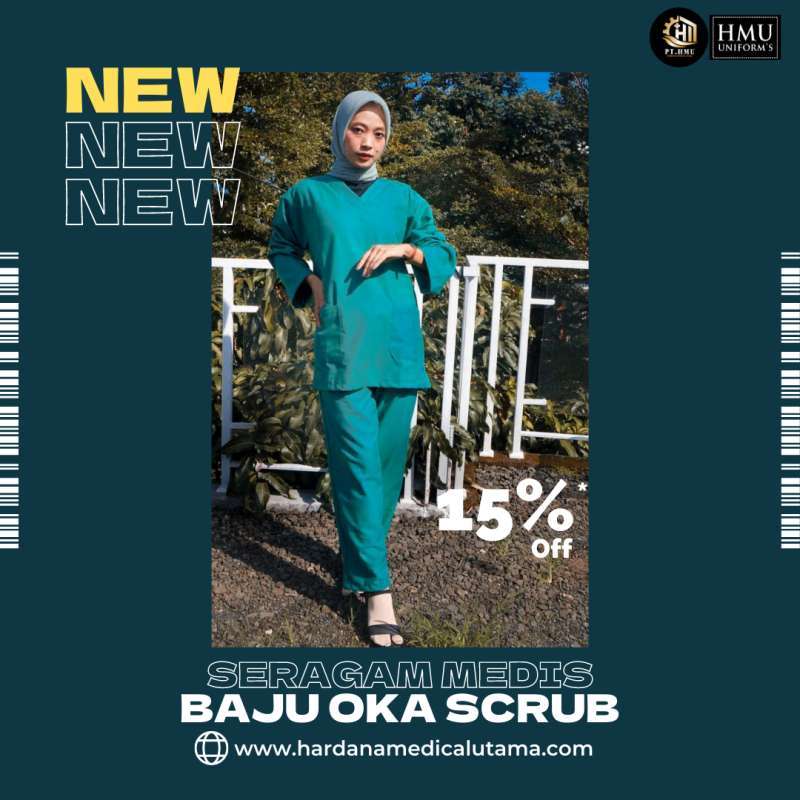 Jual Seragam Medis Baju Operasi (oka) Model Scrub Lengan Panjang Di ...