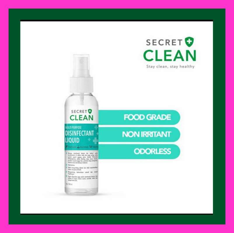 Jual Secret Clean Hand Sanitizer Isi 100ml Botol Spray - Pembersih ...