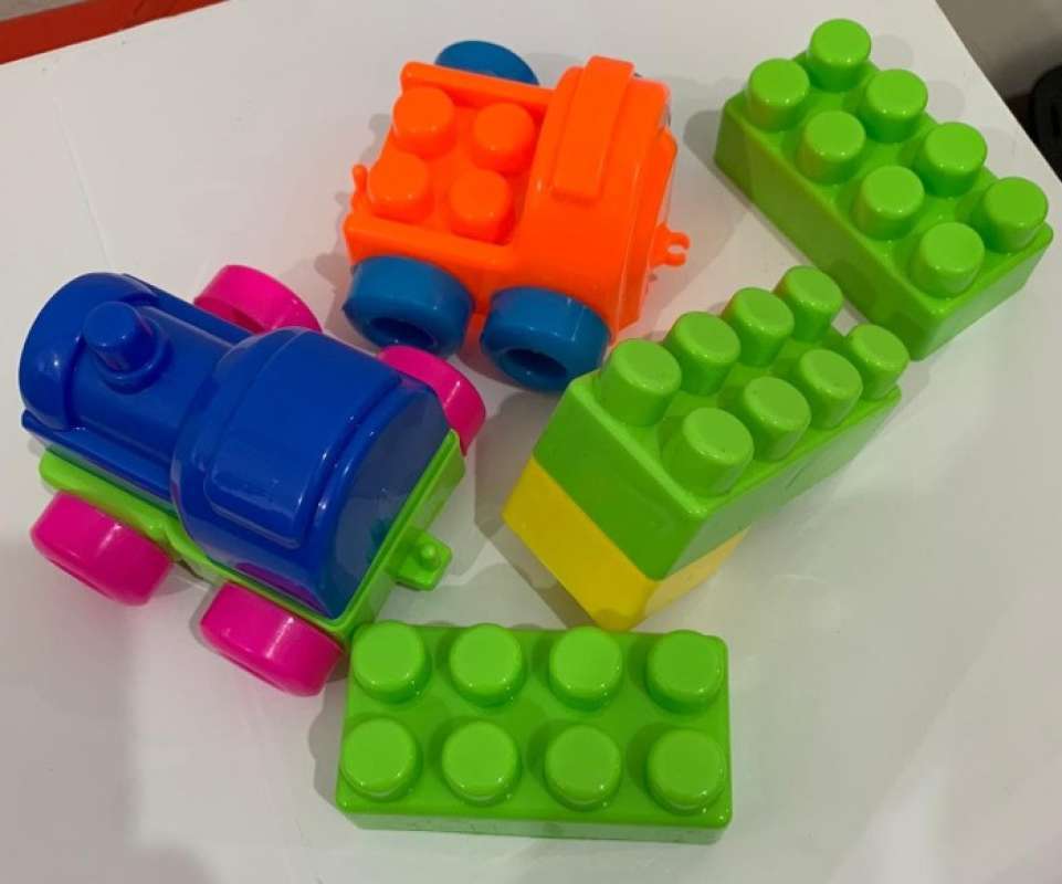 Promo Mainan anak LEGO block besar toples bentuk kereta Diskon 9% di ...