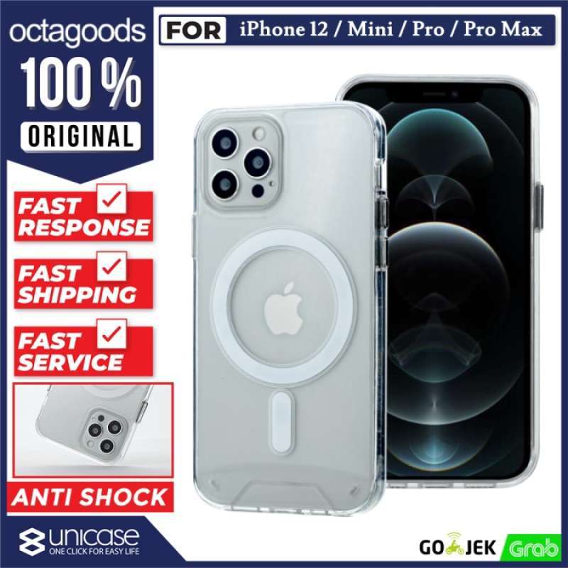 Jual Case iPhone 12 Pro Max Mini Octa Case Tough Clear MagSafe Casing ...
