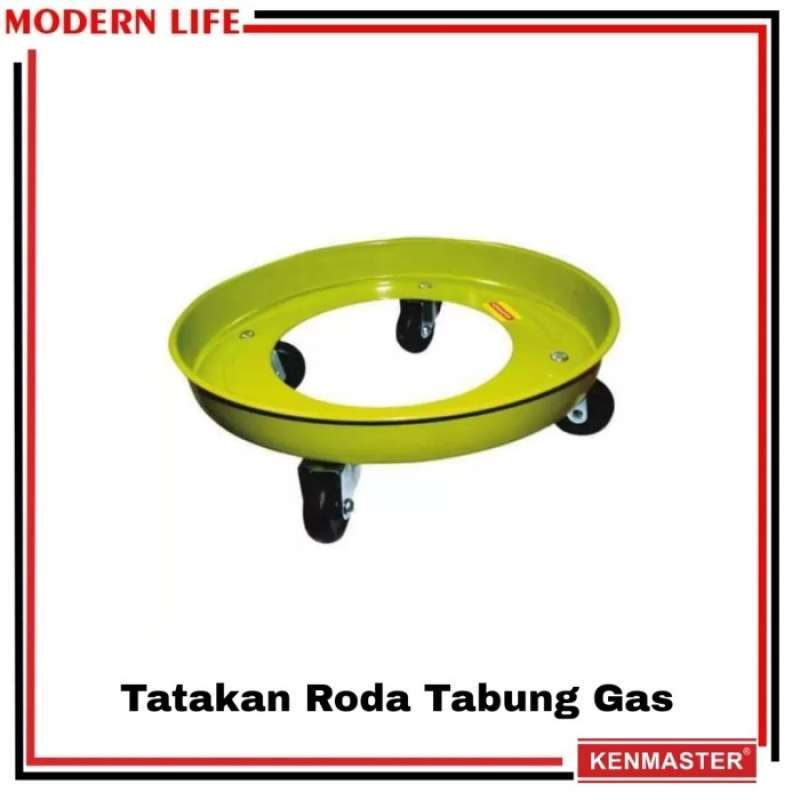 Jual Tatakan Tabung Gas Elpiji Air Galon Besi Roda KENMASTER di Seller ...