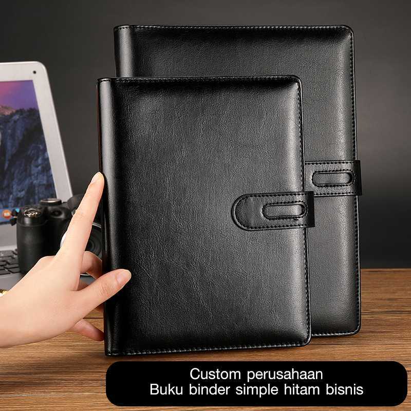 Promo Buku Binder Simple Bisnis Notebook Loose Leaf A5 Snap Buku ...