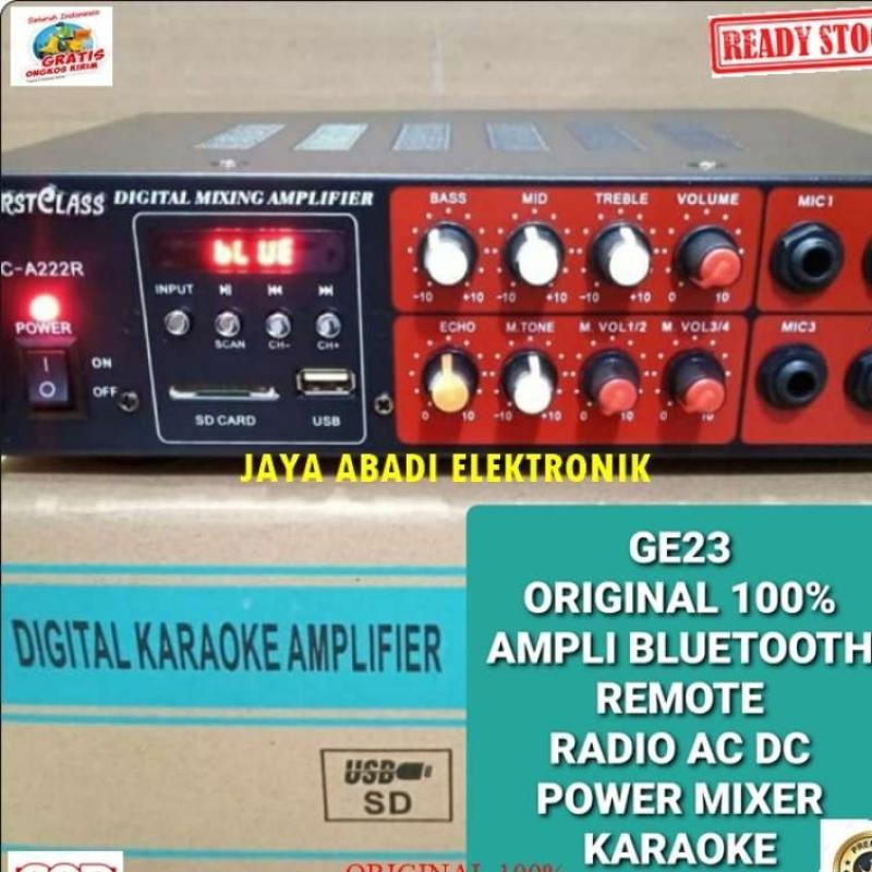 Jual Power Ampli Bluetooth Remote Mixer Mixing Karaoke Ac Dc Usb Mp3 ...