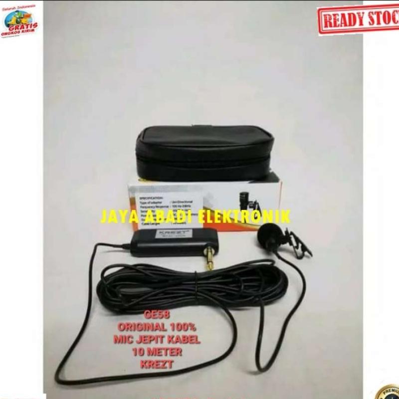 Jual Krezt Mic Jepit Kabel Clip On Mikrophone Profesional Vokal Bisa ...